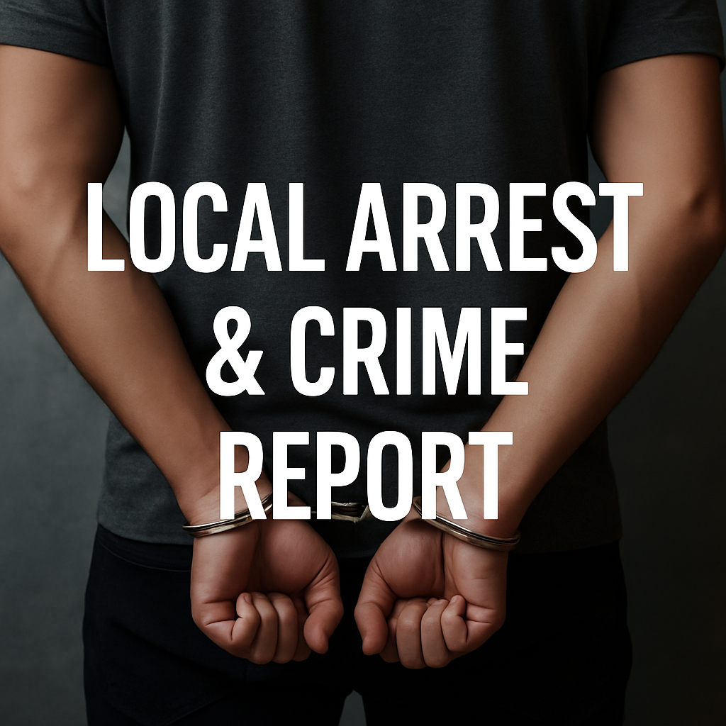 Local Arrest & Crime Report – September 9, 2025 | Classic Country1230AM ...